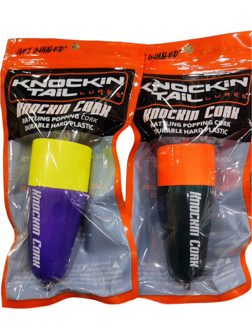 Knockin Cork – Knockin Tail Lures Built-In Tail Rattle
