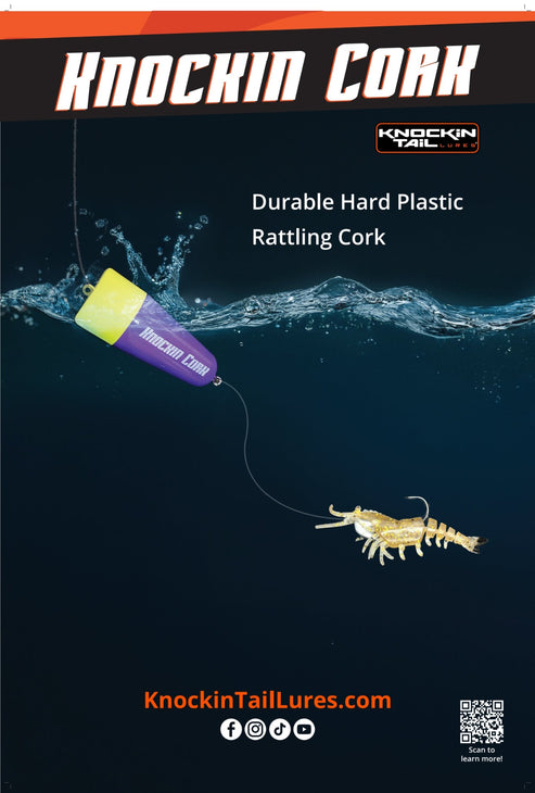Knockin Cork – Knockin Tail Lures Built-In Tail Rattle